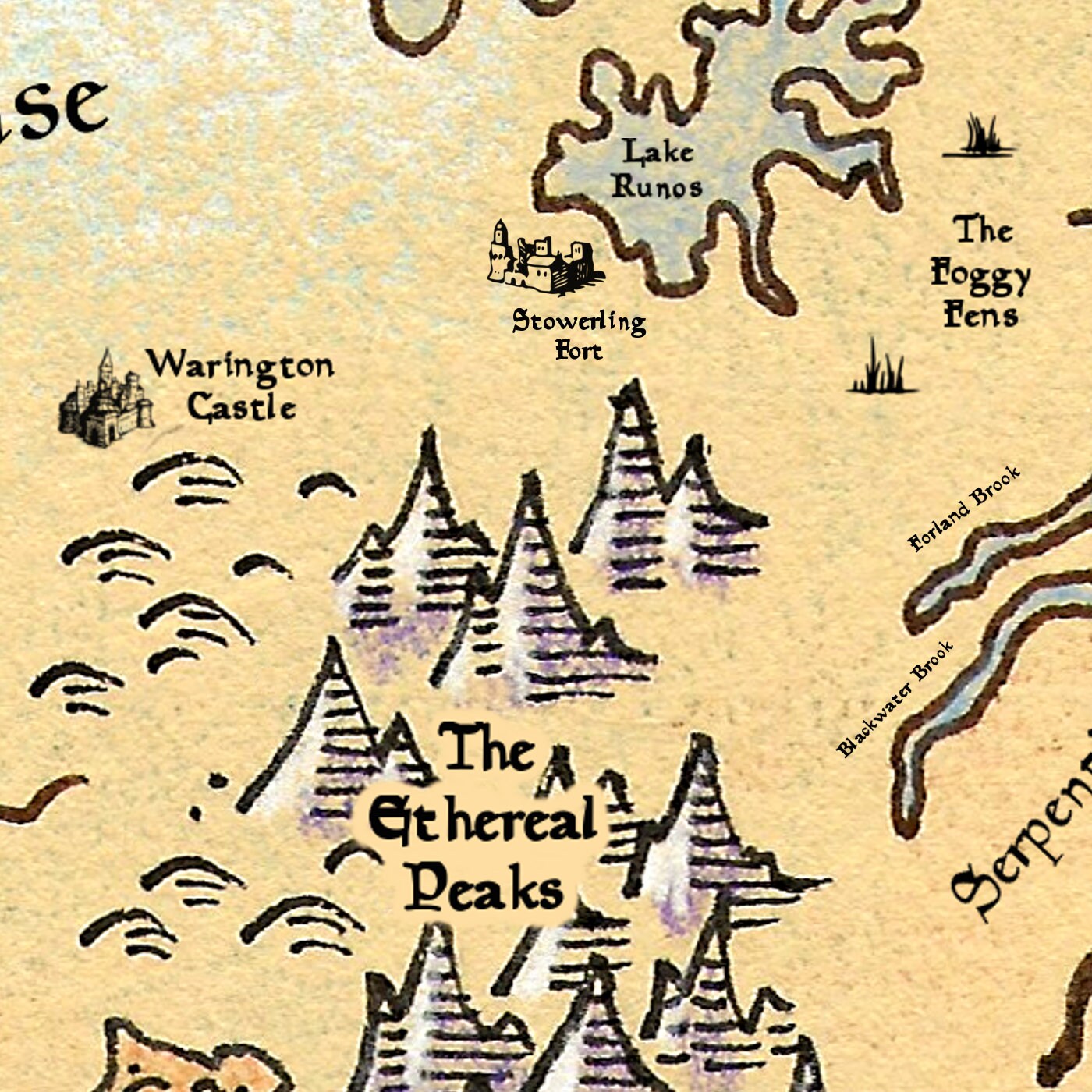 Fantasy Map Weird Whimsical Monsters Art Print Gallery - Etsy