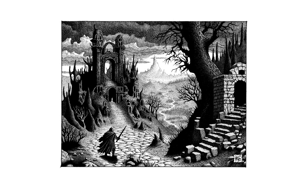 Crossroads - Fantasy Art, Dark Art, Art Print, D&D, Surreal Art ...