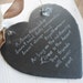 Hanging Welsh Slate Hearts, Friendship Quotes, Handmade Thoughtful ...