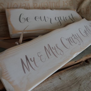 Be Our Guest Sign, Rustic Fairytale Wedding Signpost Sign, Please Sign ...