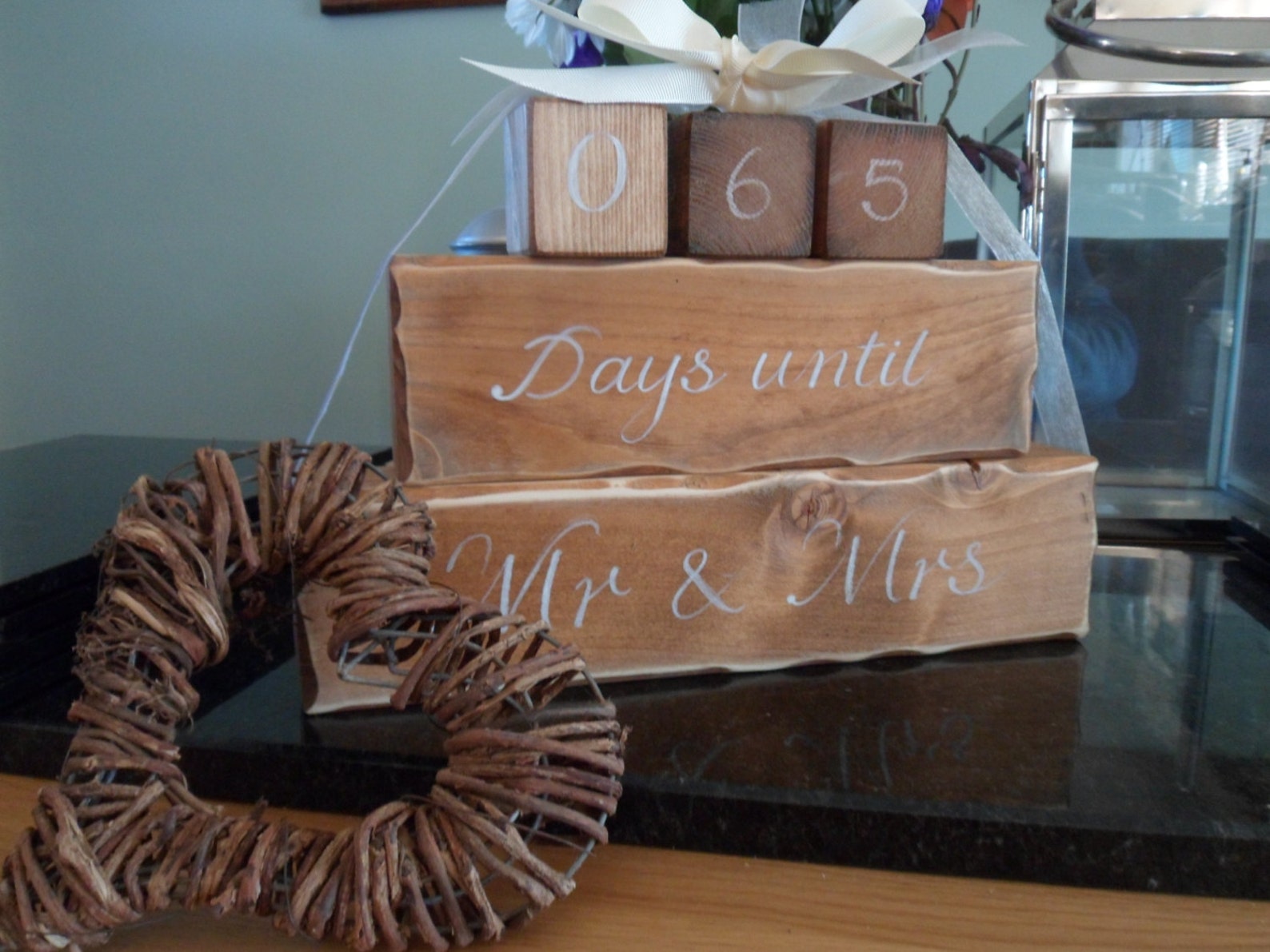 Wedding Countdown Blocks Days or Weeks Until We Become Mr & - Etsy UK