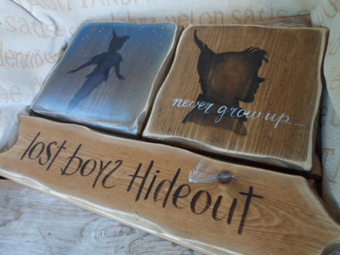 Peter Pan Inspired Single & Multi Pack Silhouette Sign | Etsy