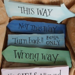 This Way That Way Not This Way Wonderland Fairytale Storybook Signpost ...