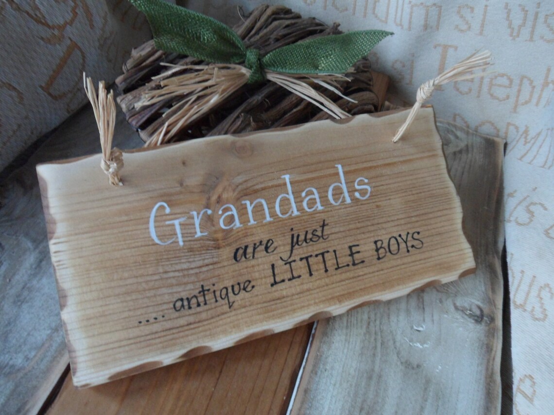 Grandad Signs Pop's Shed Grandad's Are Just Antique Little Boys Sign ...