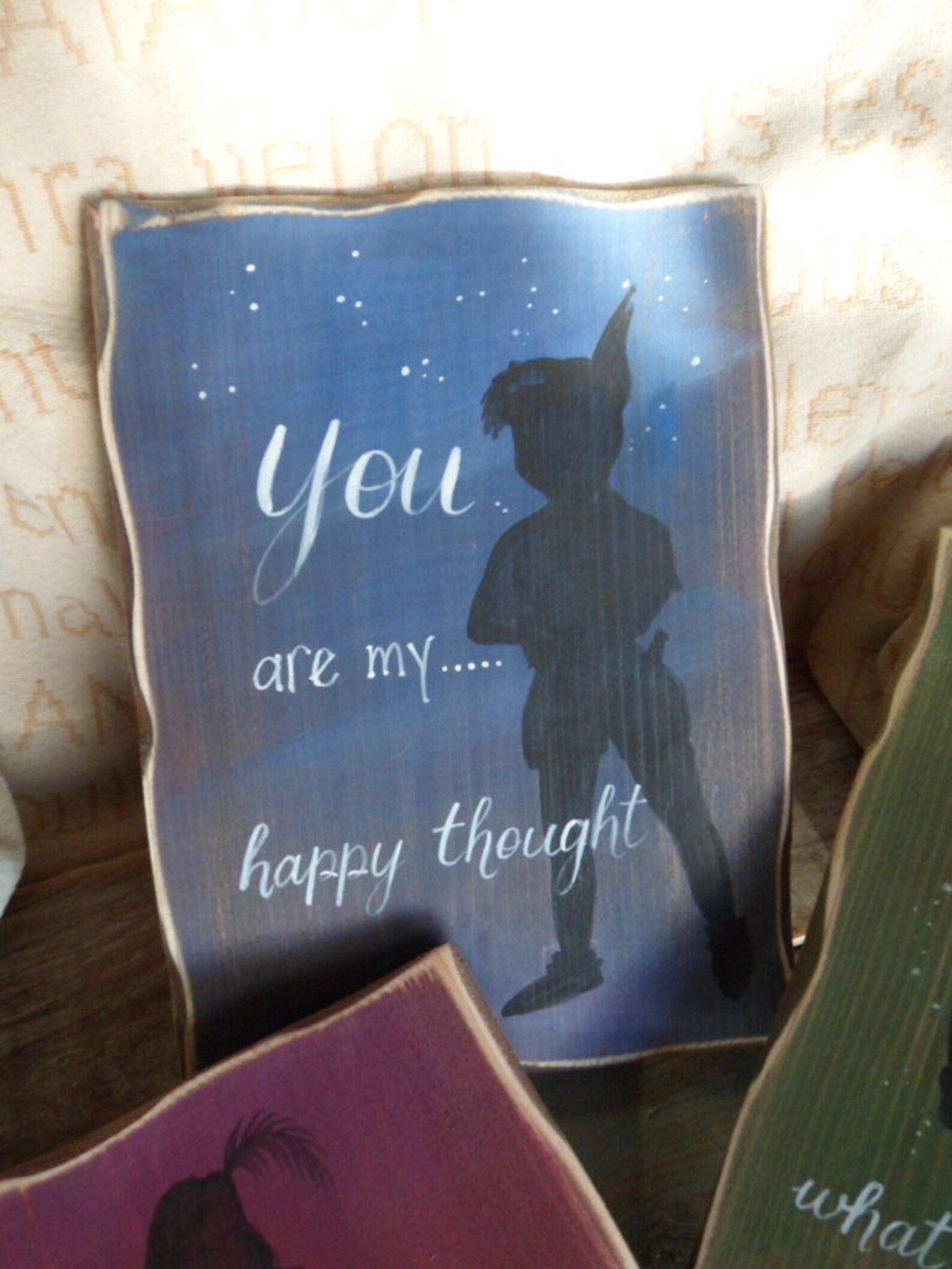 Peter Pan Inspired Single & Multi Pack Silhouette Sign | Etsy