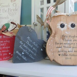 Personalised Teacher Thank You Gifts and Keepsakes. Wise Owl in White ...