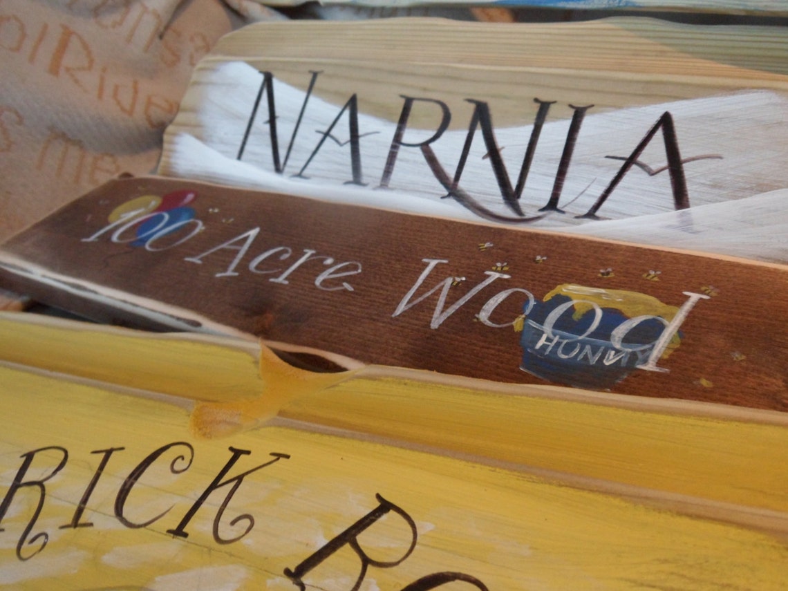 Multi Pack Story Book & Fairytale Signpost Signs School - Etsy UK