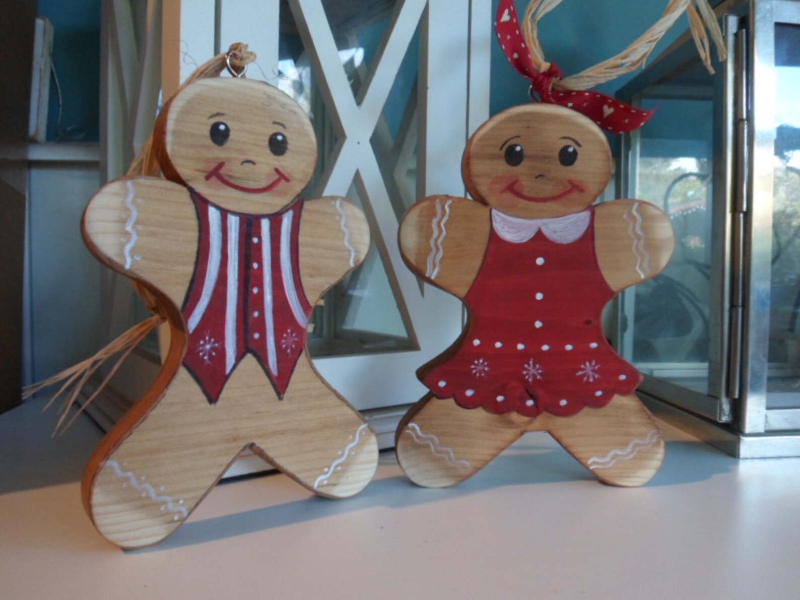 Wood Gingerbread Man Tree / Mantel Decoration My First - Etsy UK