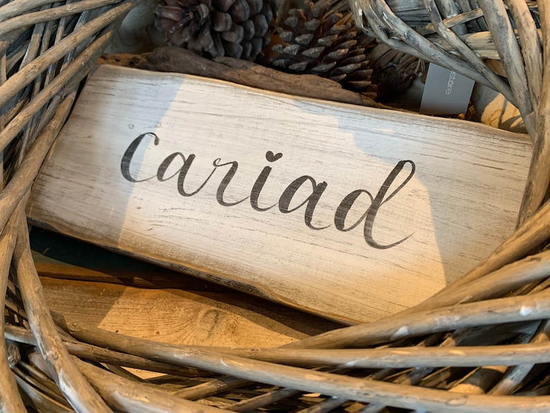 Cariad Welsh Sign Cwtch Sign Cartref Teulu Custom Welsh - Etsy