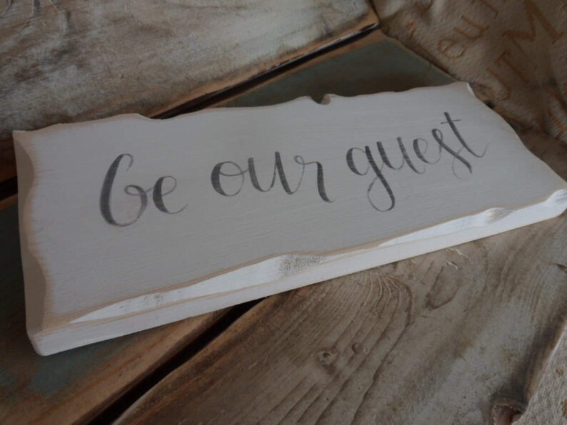 Be our Guest sign rustic Fairytale wedding signpost sign | Etsy