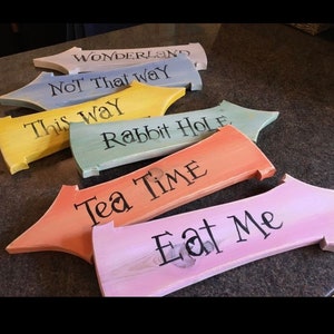 This Way That Way Not This Way Wonderland Fairytale Storybook Signpost ...