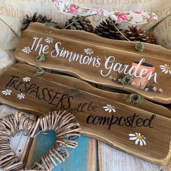 Custom Garden Signs - Etsy