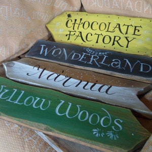 Directional Wedding Arrow Pack Fairytale Storybook Signpost Arrows ...