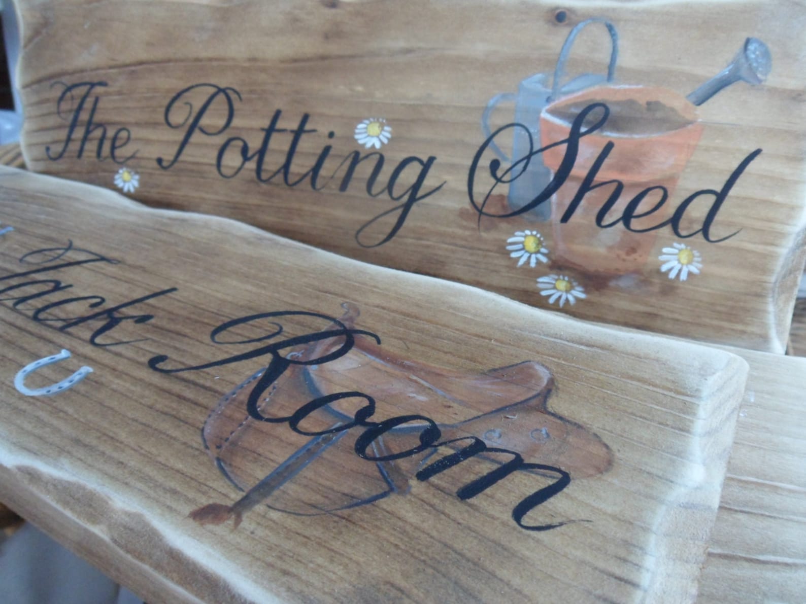 The Potting Shed Sign Custom Hand Illustrated Wood Signs for | Etsy UK