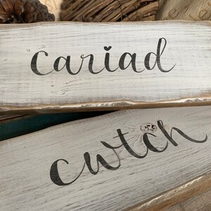 Cariad Welsh Sign, Cwtch Sign, Cartref, Teulu, Custom Welsh Signs ...
