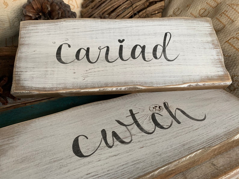 Cariad Welsh Sign Cwtch Sign Cartref Teulu Custom Welsh - Etsy