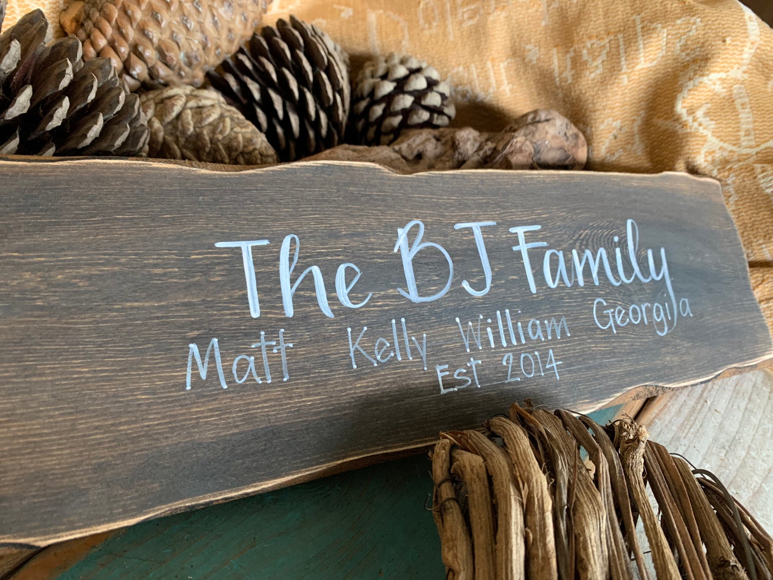 Family Sign Custom, Personalised Family Sign/plaque. Last Name Wall ...