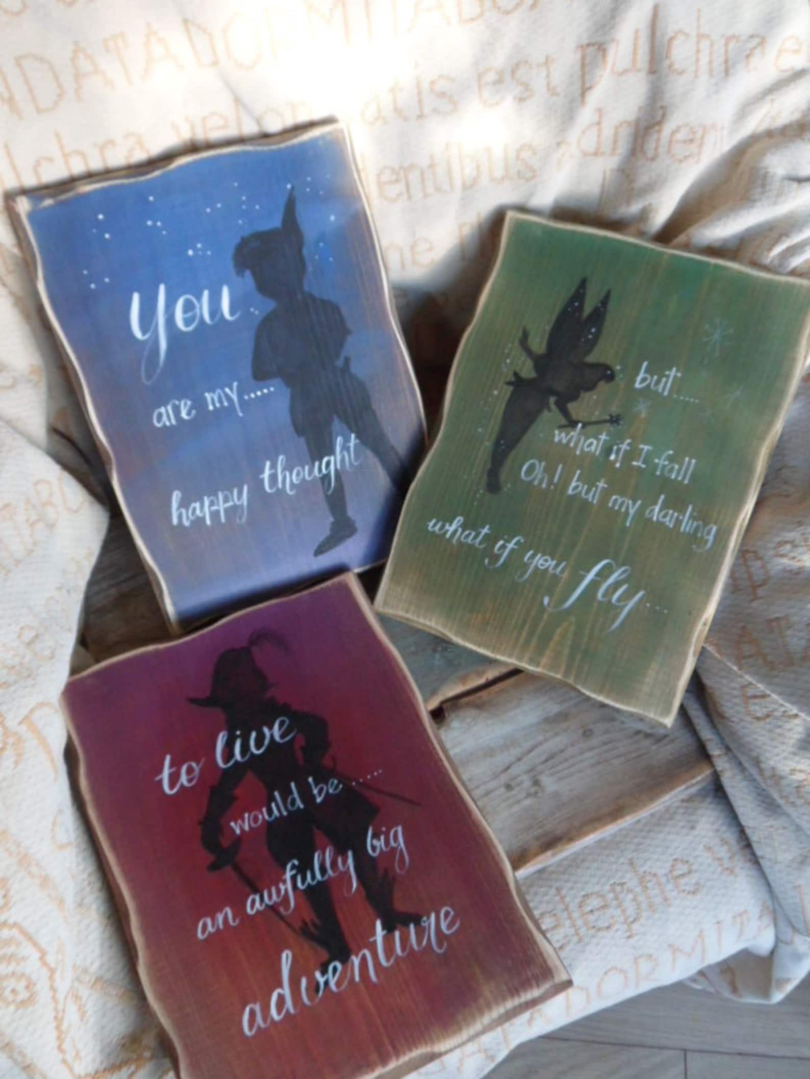 Peter Pan Inspired Single & Multi Pack Silhouette Sign | Etsy
