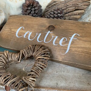 Cariad Welsh Sign, Cwtch Sign, Cartref, Teulu, Custom Welsh Signs ...