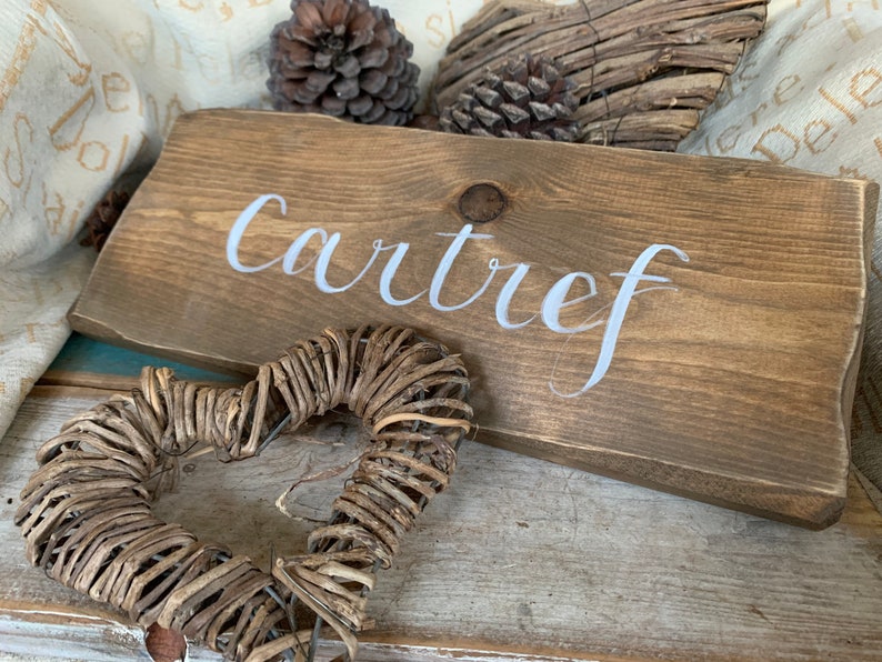 Cariad Welsh Sign, Cwtch Sign, Cartref, Teulu, Custom Welsh Signs ...