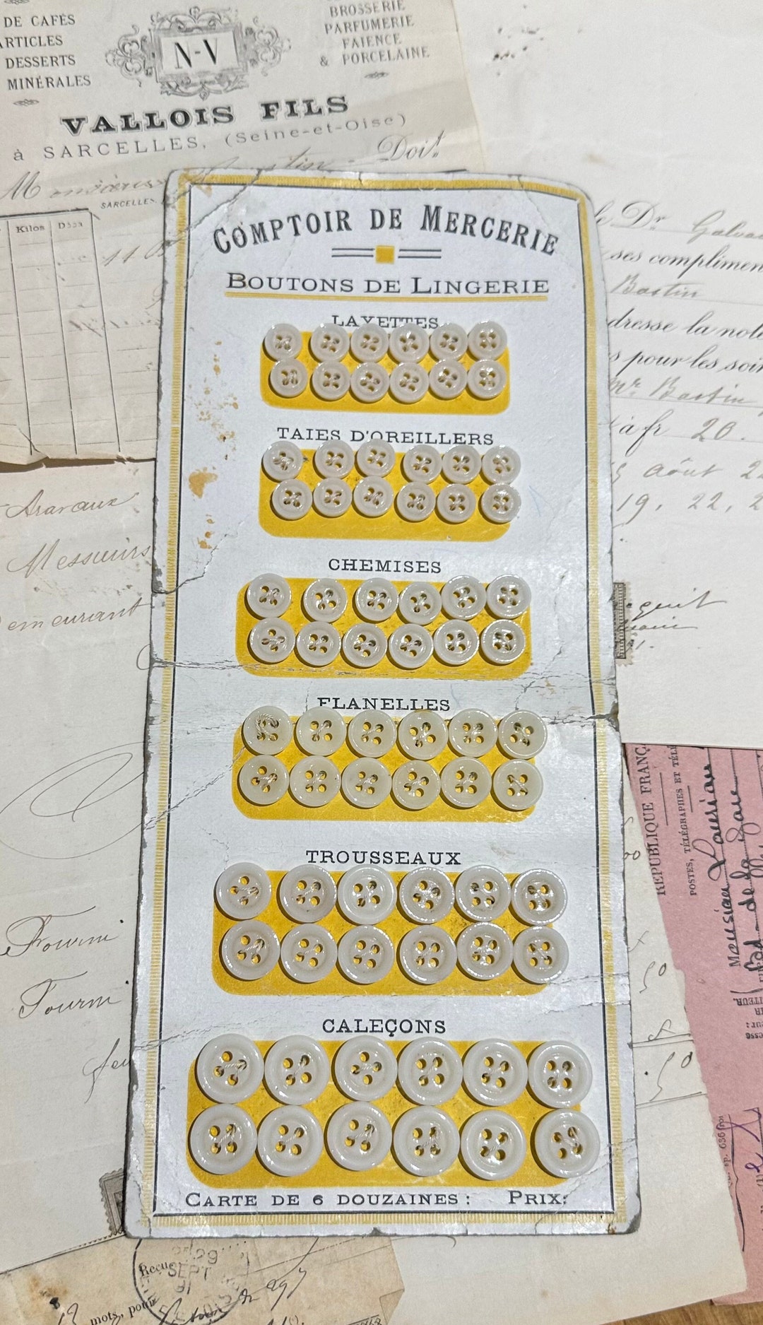 1910 Antique French Lingerie Glass Milk Buttons on Card - Etsy