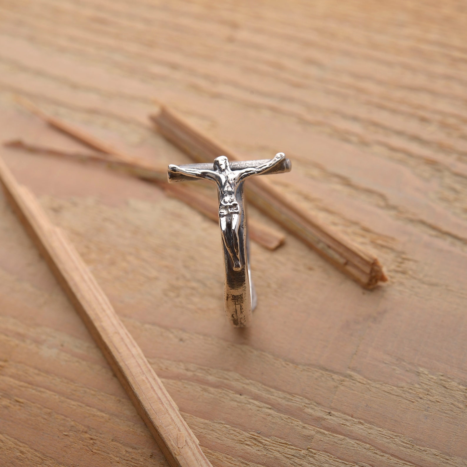 Sterling Silver Crucifix Ring for Men Women Jewelry for | Etsy