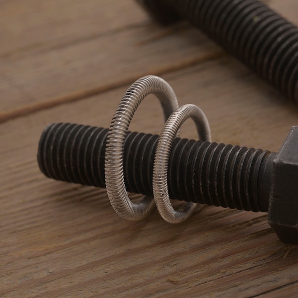 Screw Wedding Rings - Etsy