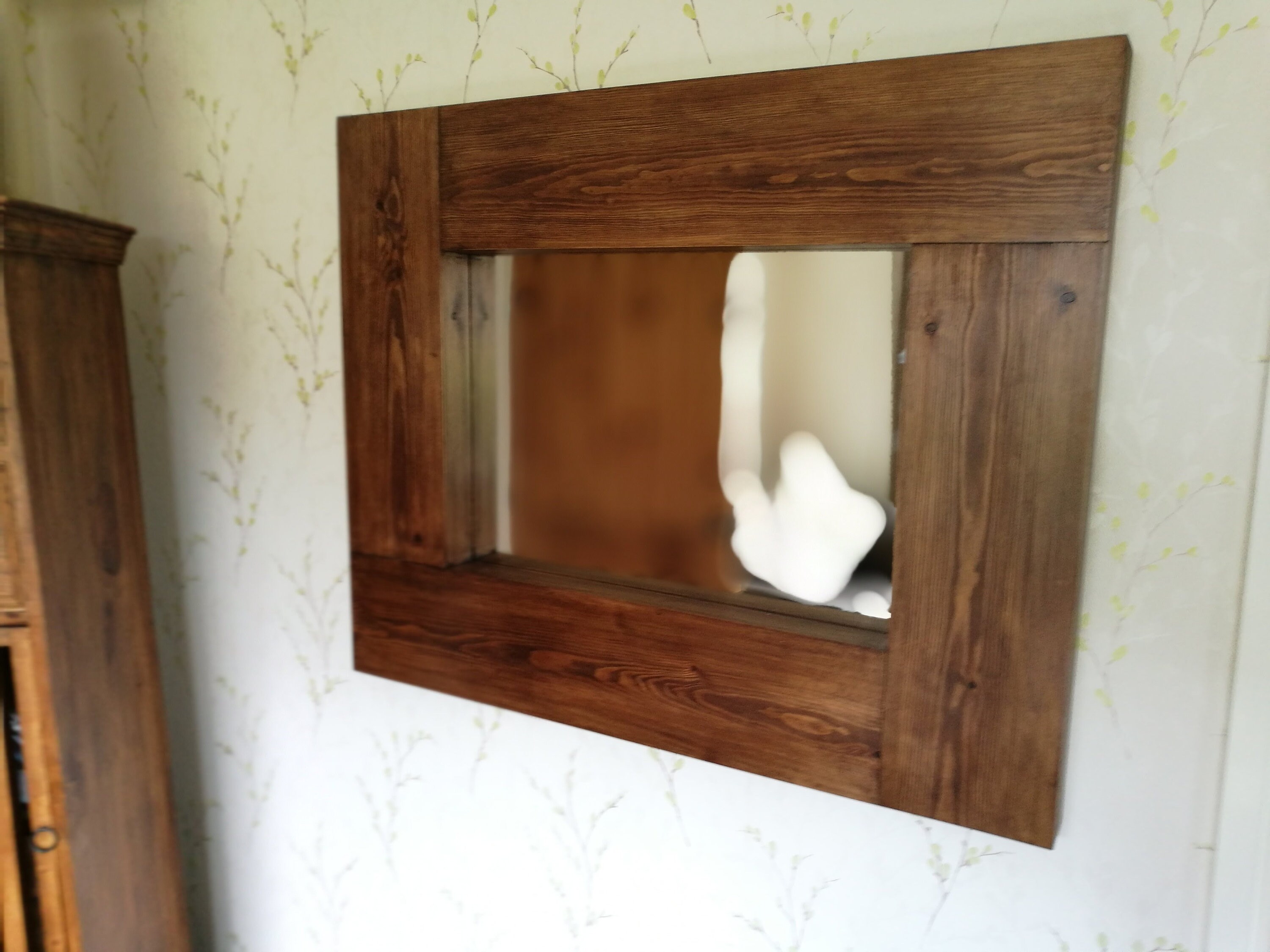 Square Box Style Mirror - Etsy UK