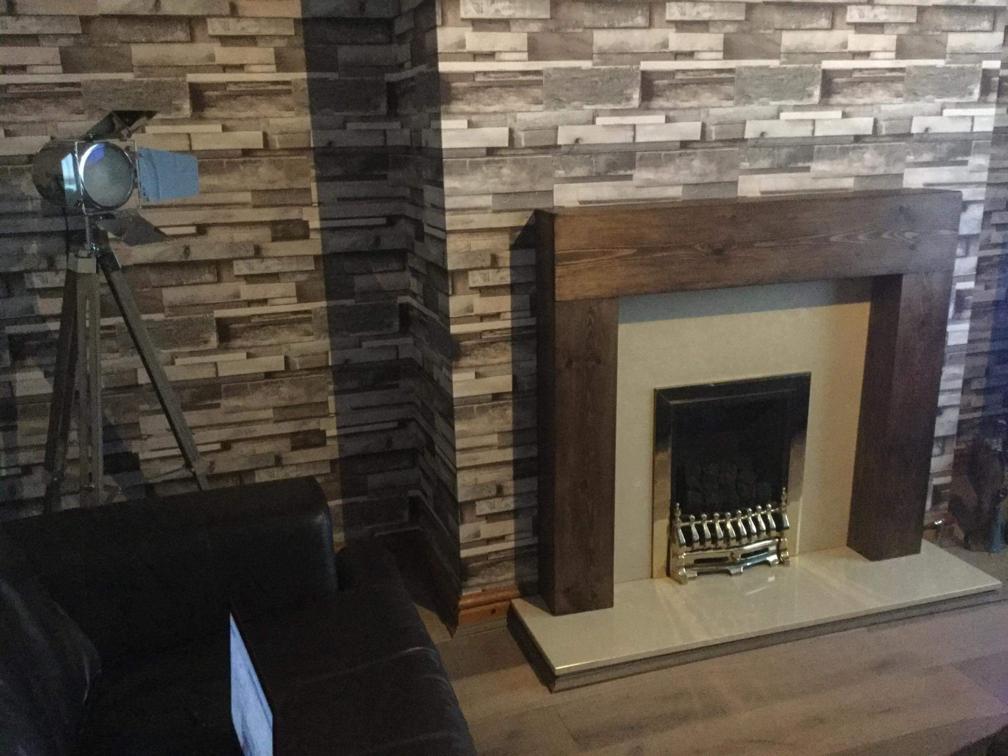Square Box Style Fire Surround Hand Made Rustic Bespoke Made to Order ...