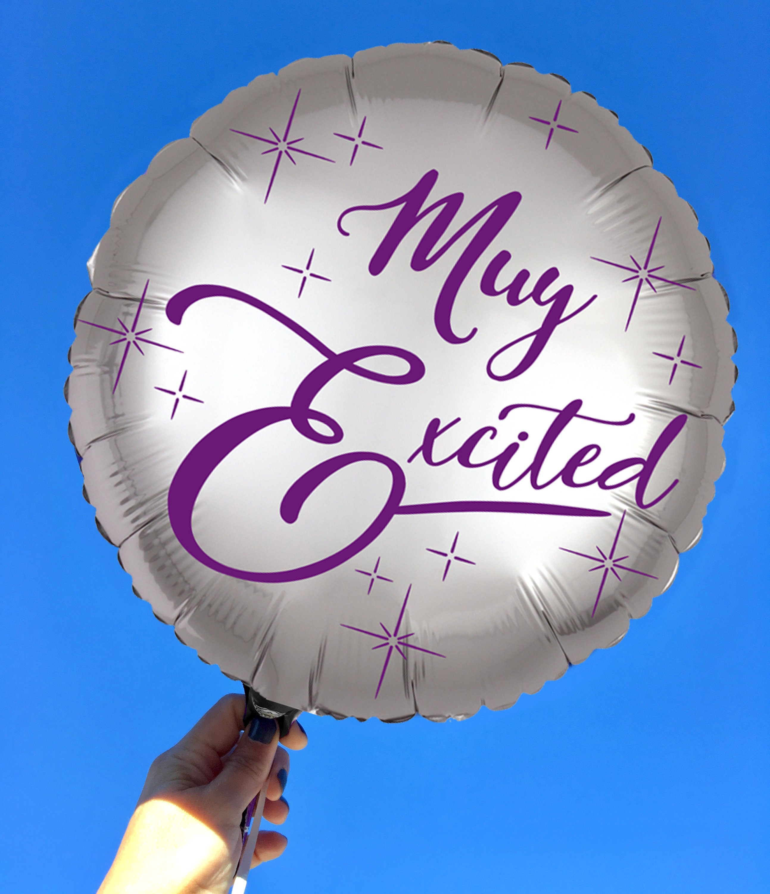 MUY Excited Balloons, (SILVER - SINGLE), Selena Party, Metallic ...