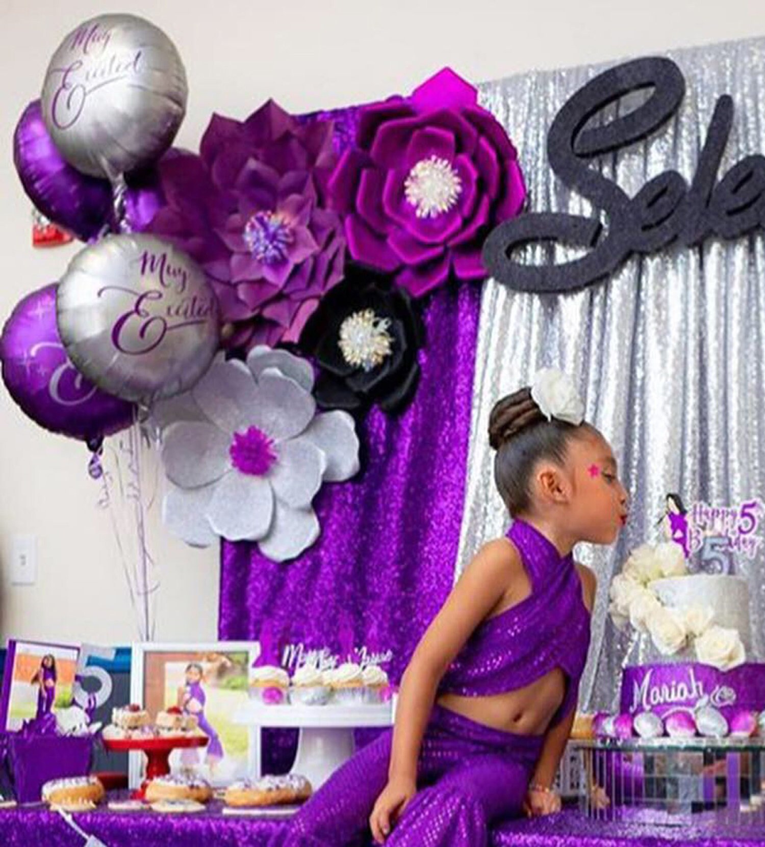 MUY Excited Balloons, (SILVER - SINGLE), Selena Party, Metallic ...