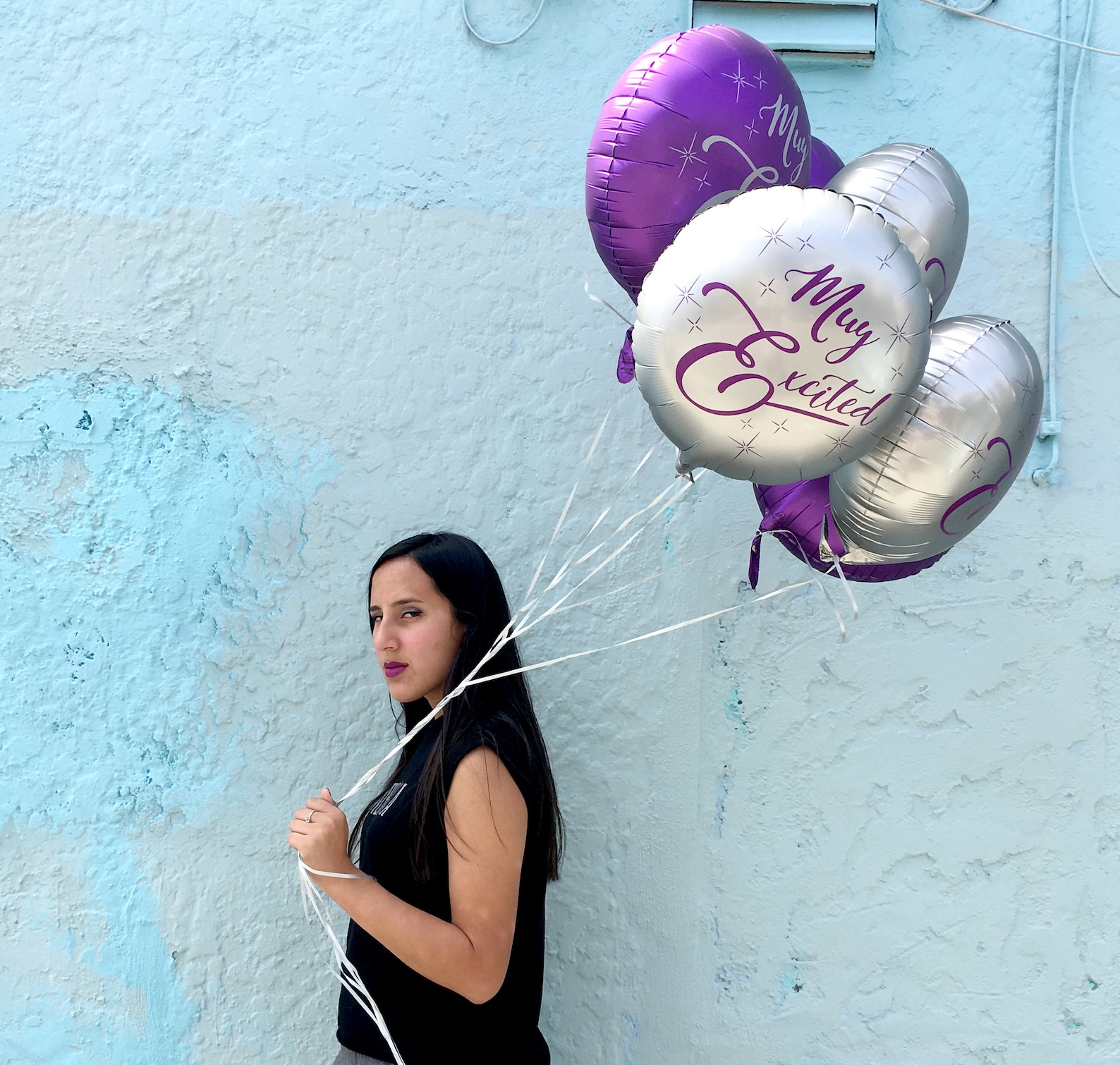 MUY EXCITED Balloons silver 5 Pack BUNDLE Selena | Etsy