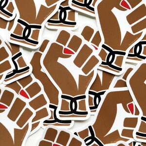 POWER FIST, Vote, Vinyl Sticker - Etsy