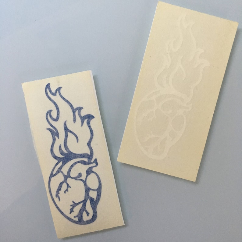 EX-VOTO DESIGN, Flaming Heart, Chicana, Computer Decals - Etsy