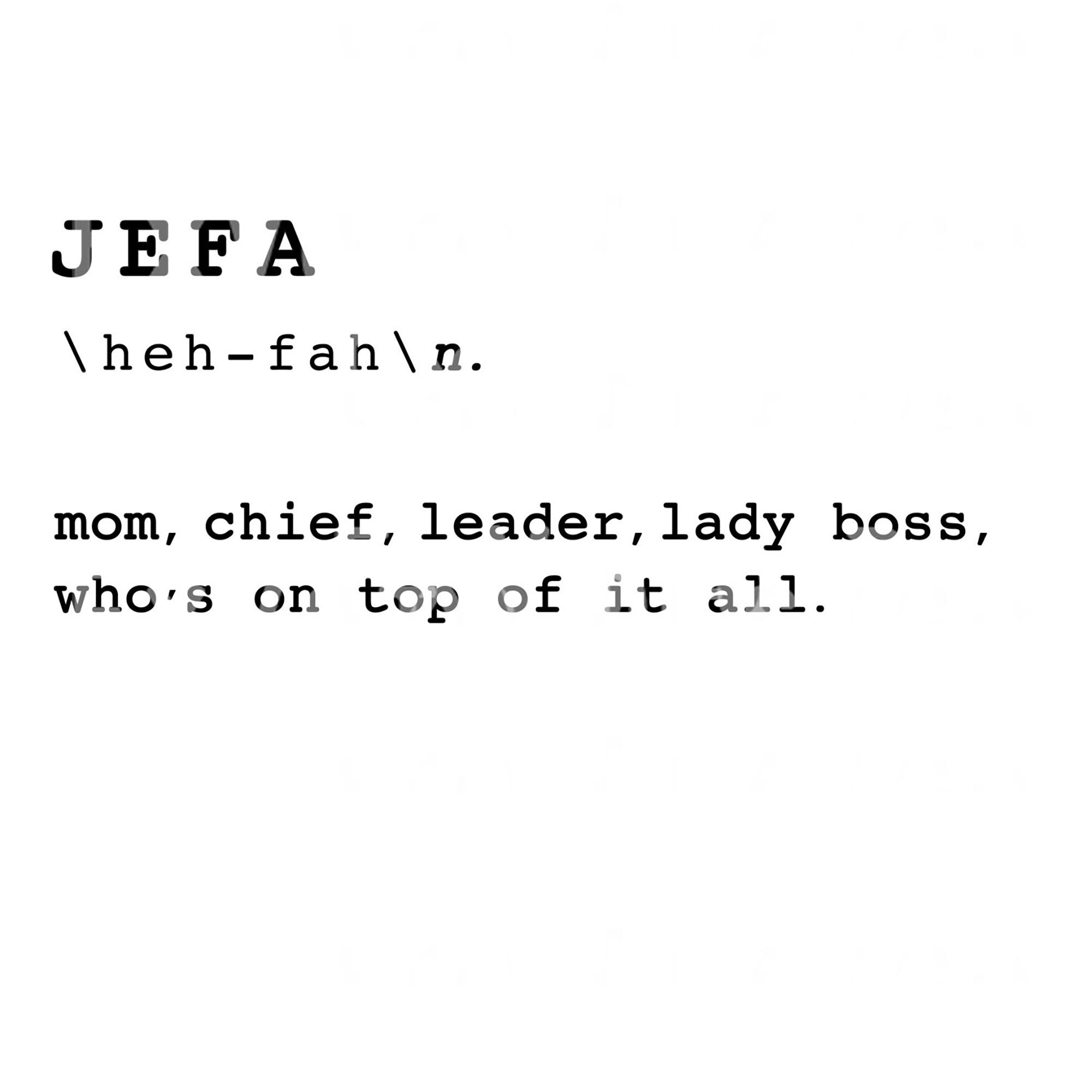 JEFA Word Definition Instant Download & Print Wall Art | Etsy