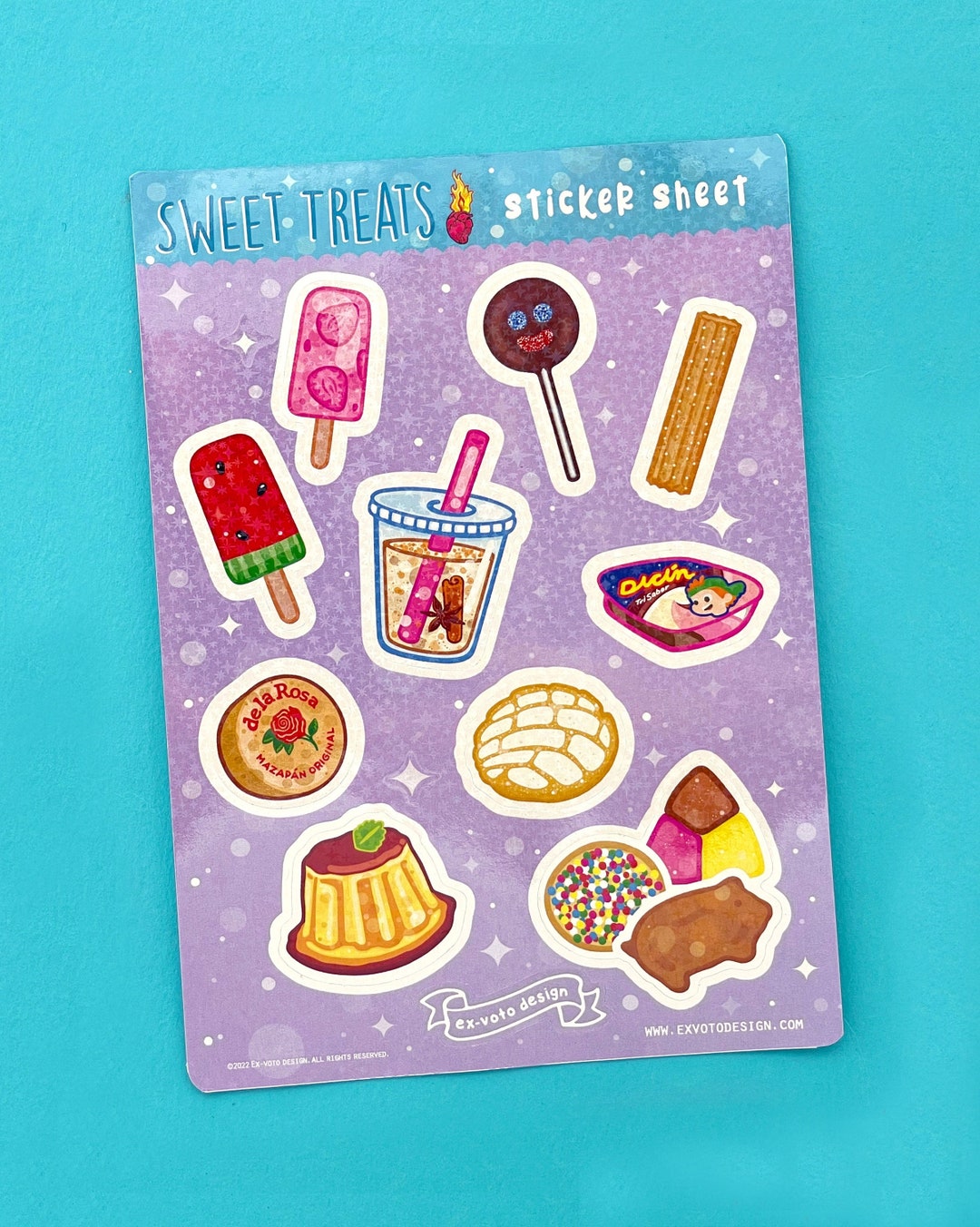 SWEET TREATS Sticker Sheet, Mexican Dessert, Food Stickers - Etsy