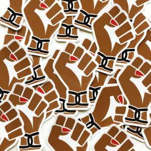 POWER FIST, Vote, Vinyl Sticker - Etsy