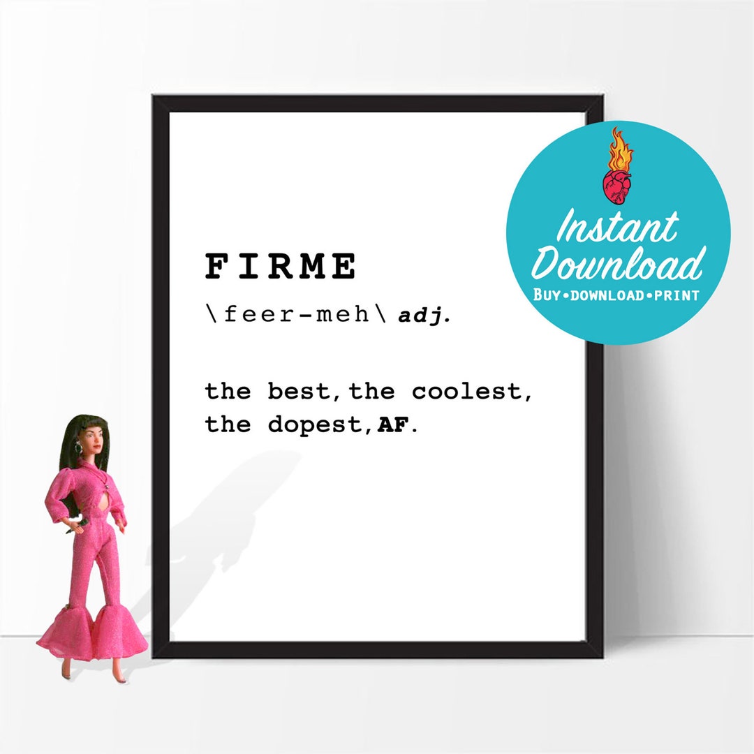 FIRME, Word Definition, Instant Download & Print Wall Art - Etsy