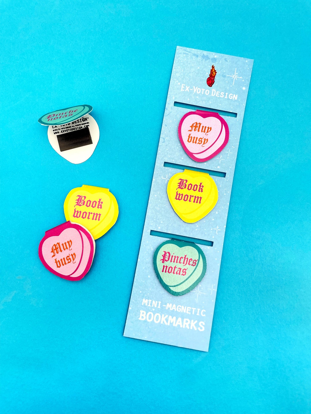 SWEETHEARTS, Magnetic Bookmark Set, Valentines Bookmark - Etsy