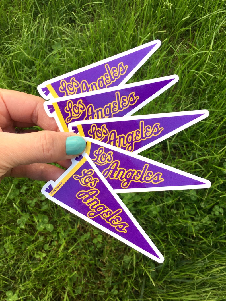 LA Lakers Laptop Stickers Pack 5 PACK | Etsy