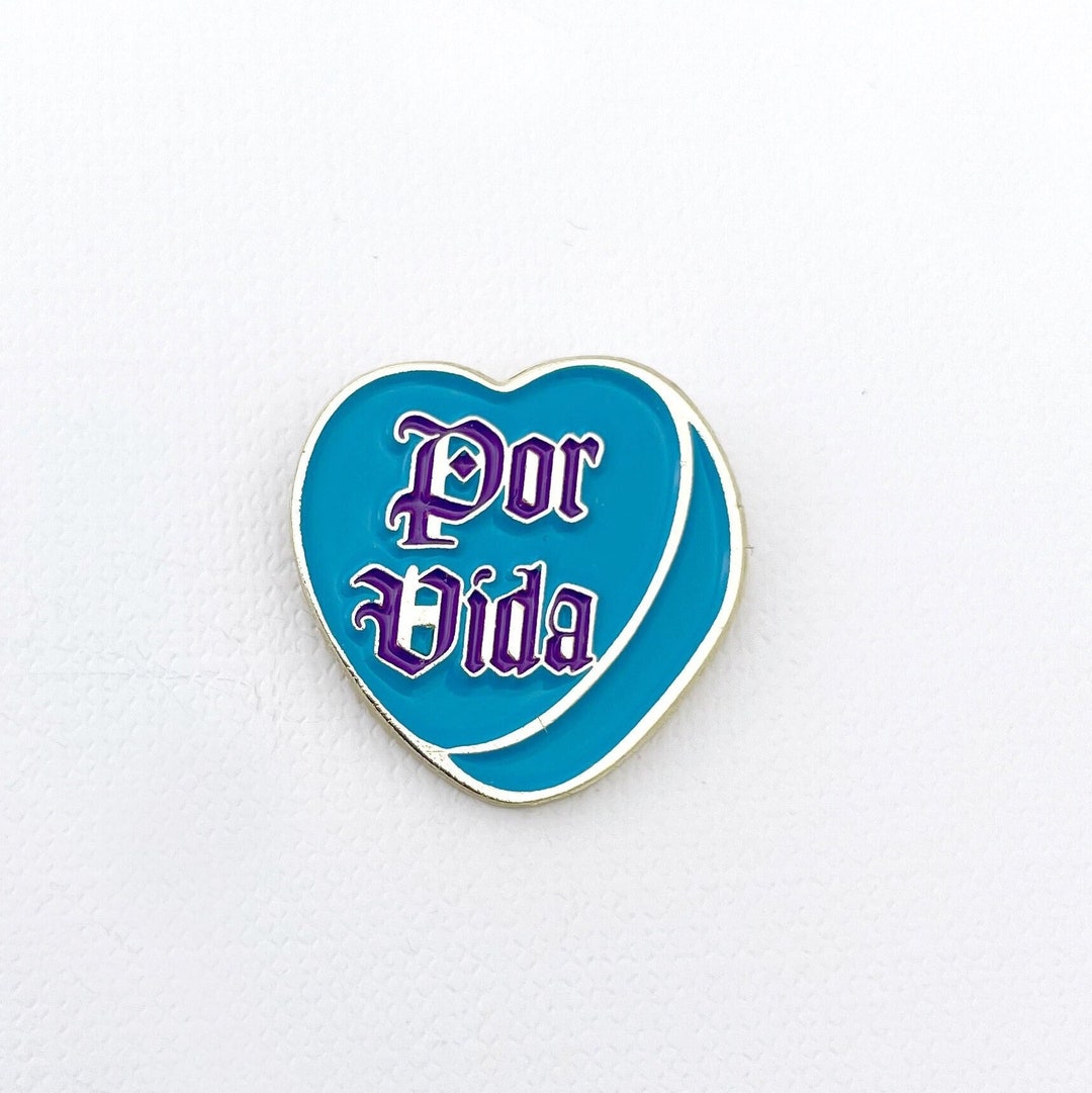 POR VIDA, Conversation Hearts, Cute Enamel Pins - Etsy