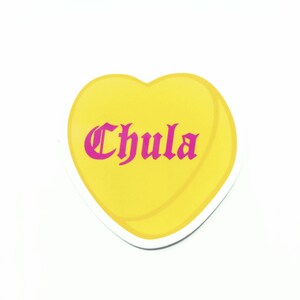 CHULA Sticker, Conversation Hearts, Hydro Flask Sticker - Etsy