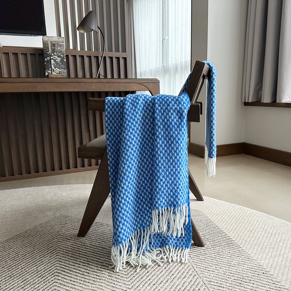 Blue Pattern Throw Blanket - Etsy