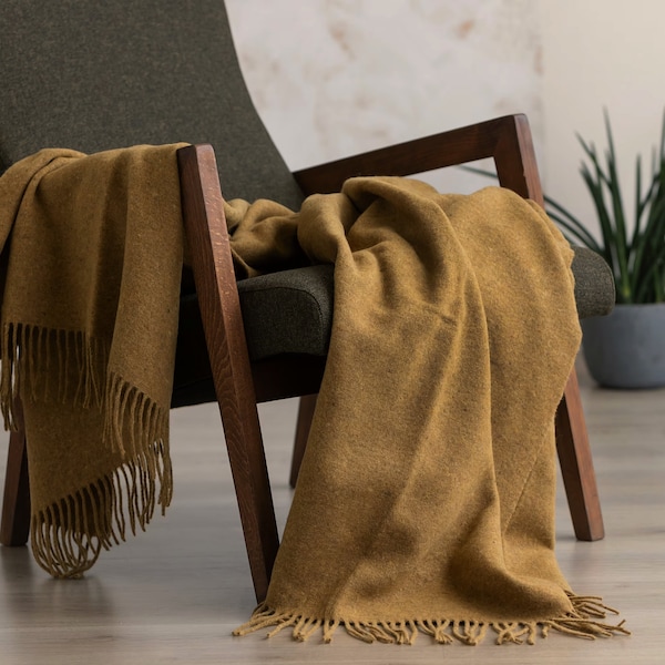 Plaid Wool Throw - Etsy