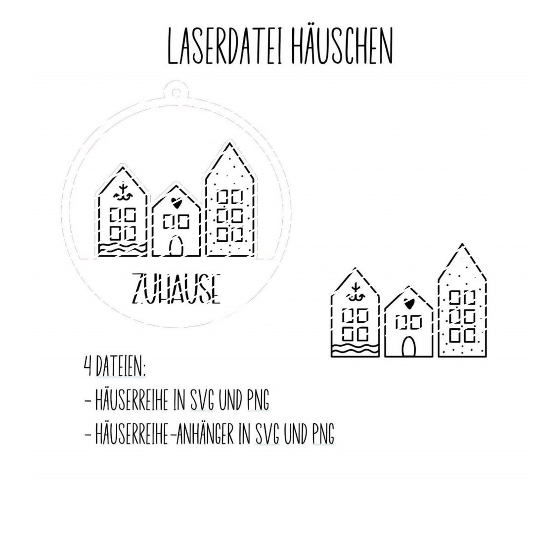 Häuschen, Laserdatei, Plotterdatei, SVG - Etsy