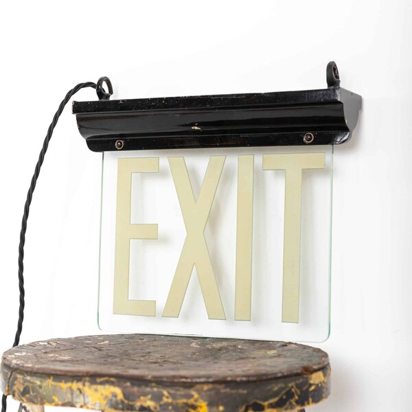 Exit Sign - Etsy UK