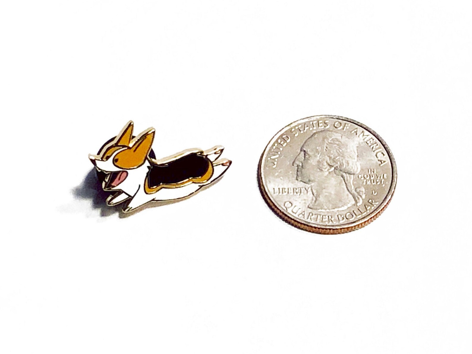 Corgi Enamel Pin Small but Mighty Tiny Pin | Etsy