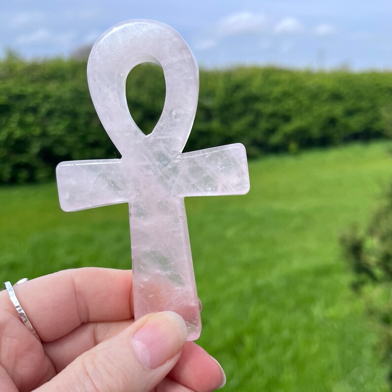 Rose Quartz Ankh. - Etsy