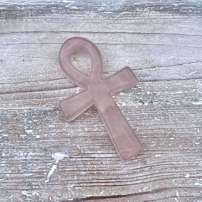 Rose Quartz Ankh. - Etsy