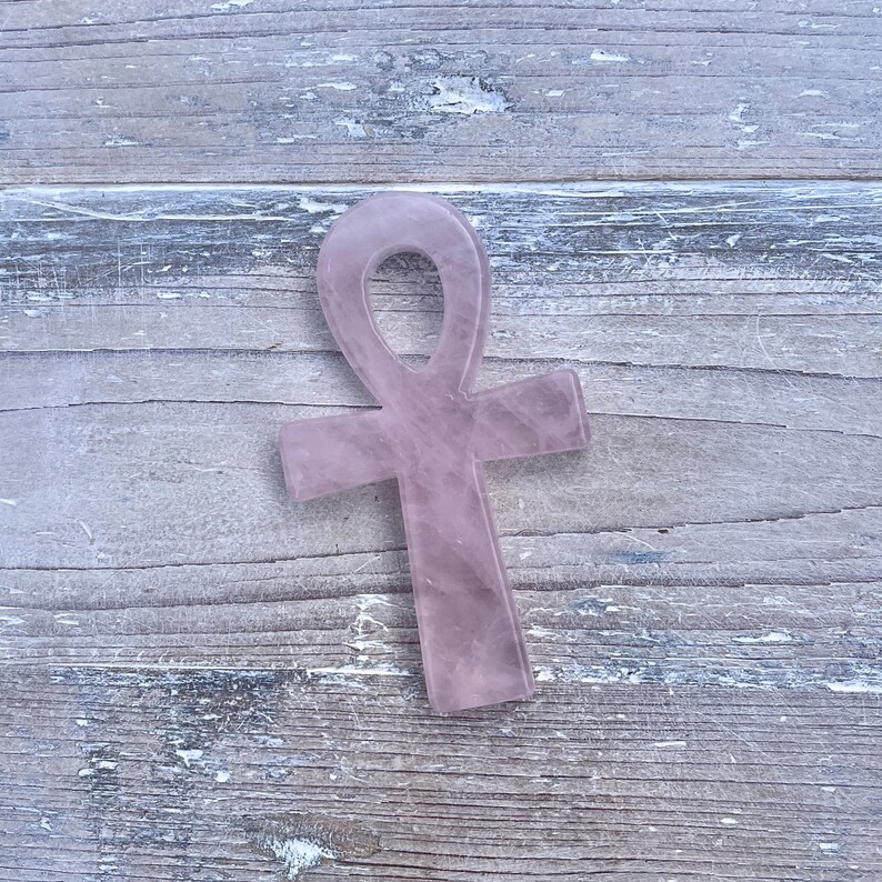 Rose Quartz Ankh. - Etsy